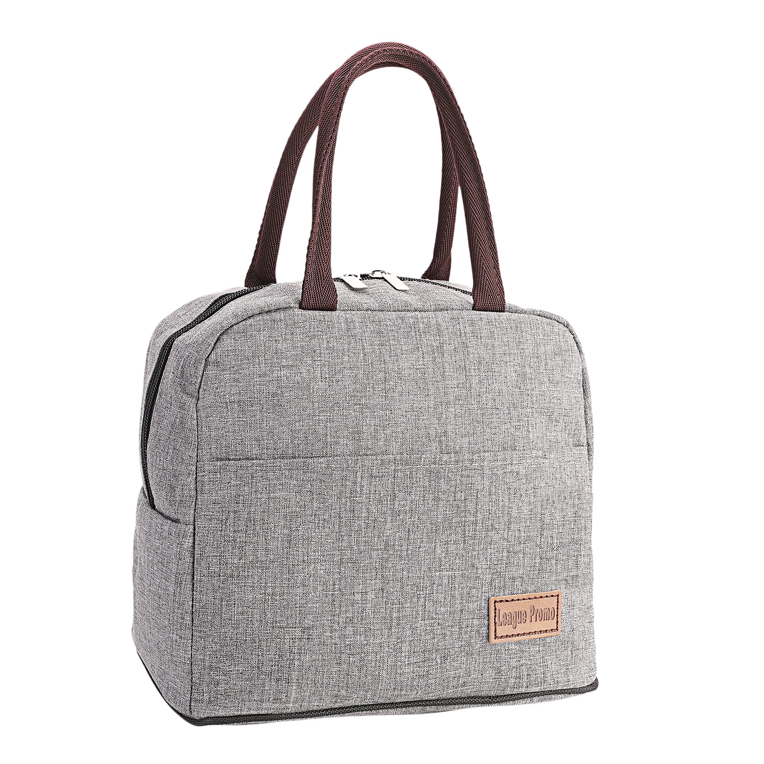 Lunch Bag Large Reusable Insulated Lunch Bags for Women Men Tote Bag Adult Lunch Box Organizer Holder Container (grey)