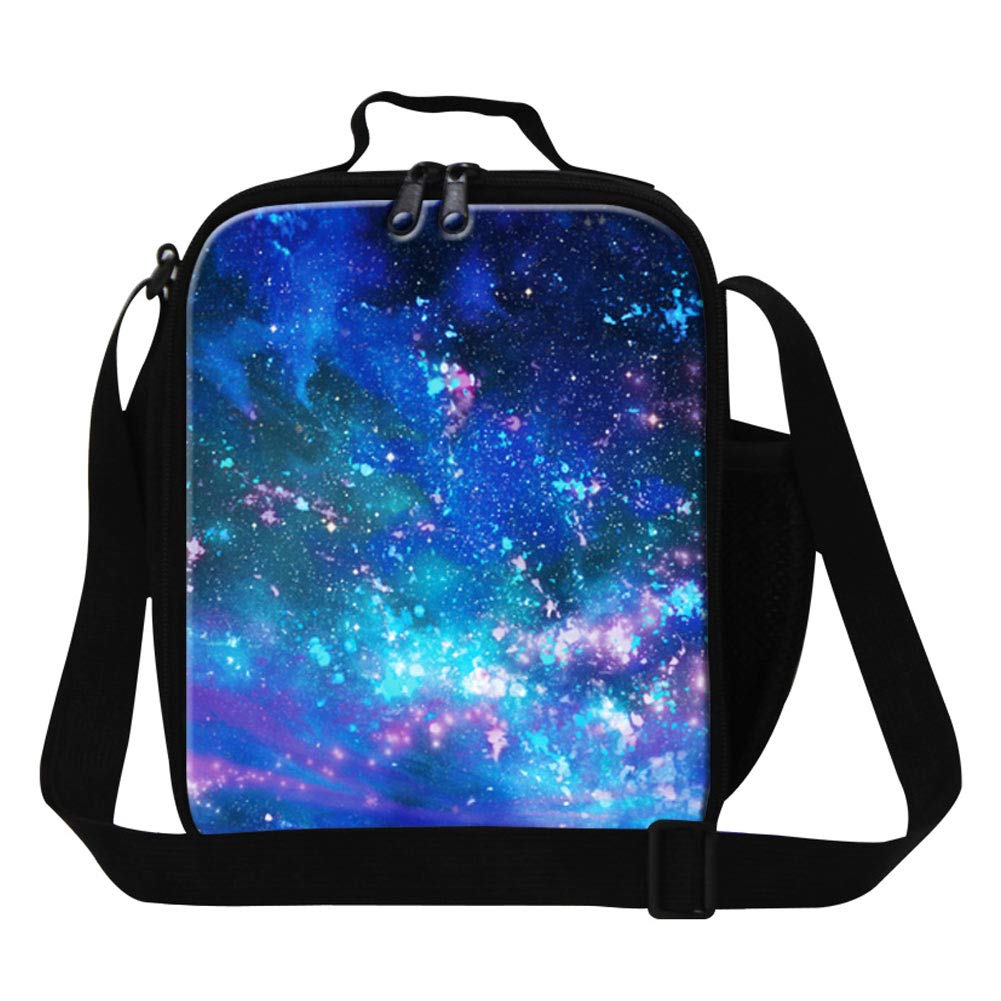 GIVE ME BAG Generic Galaxy Printed Lunch Bags for Kids Insulated Lunch Box Cooler for Adult