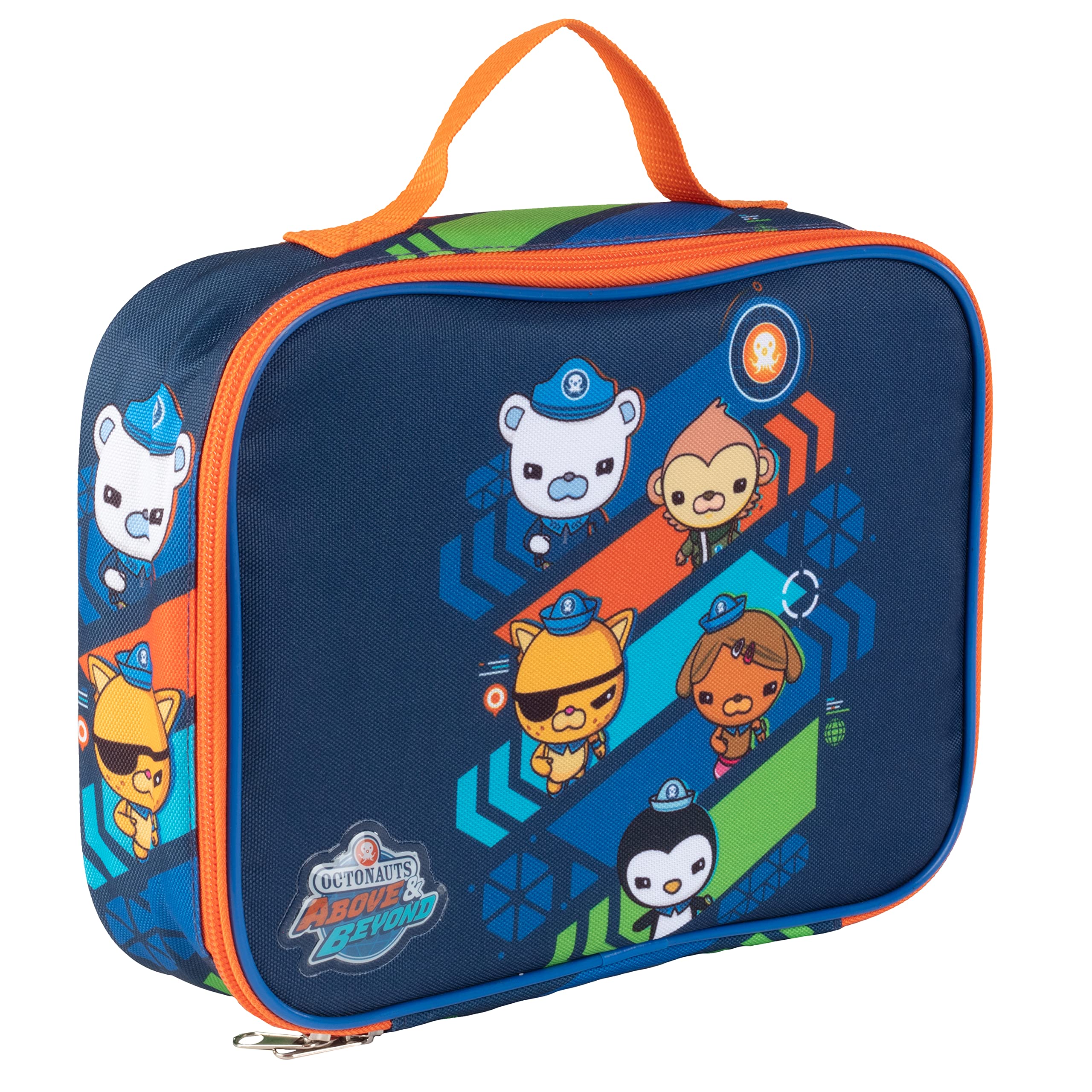 Octonauts Above & Beyond Insulated Lunch Sleeve, Blue - Soft Thermal Tote Lunch Bag, Fits Containers, Jars, Ice Packs- Lunch Box Keeps Food Fresh for Hours- Perfect For Kids- School, Travel, On-The-Go