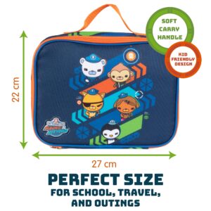 Octonauts Above & Beyond Insulated Lunch Sleeve, Blue - Soft Thermal Tote Lunch Bag, Fits Containers, Jars, Ice Packs- Lunch Box Keeps Food Fresh for Hours- Perfect For Kids- School, Travel, On-The-Go