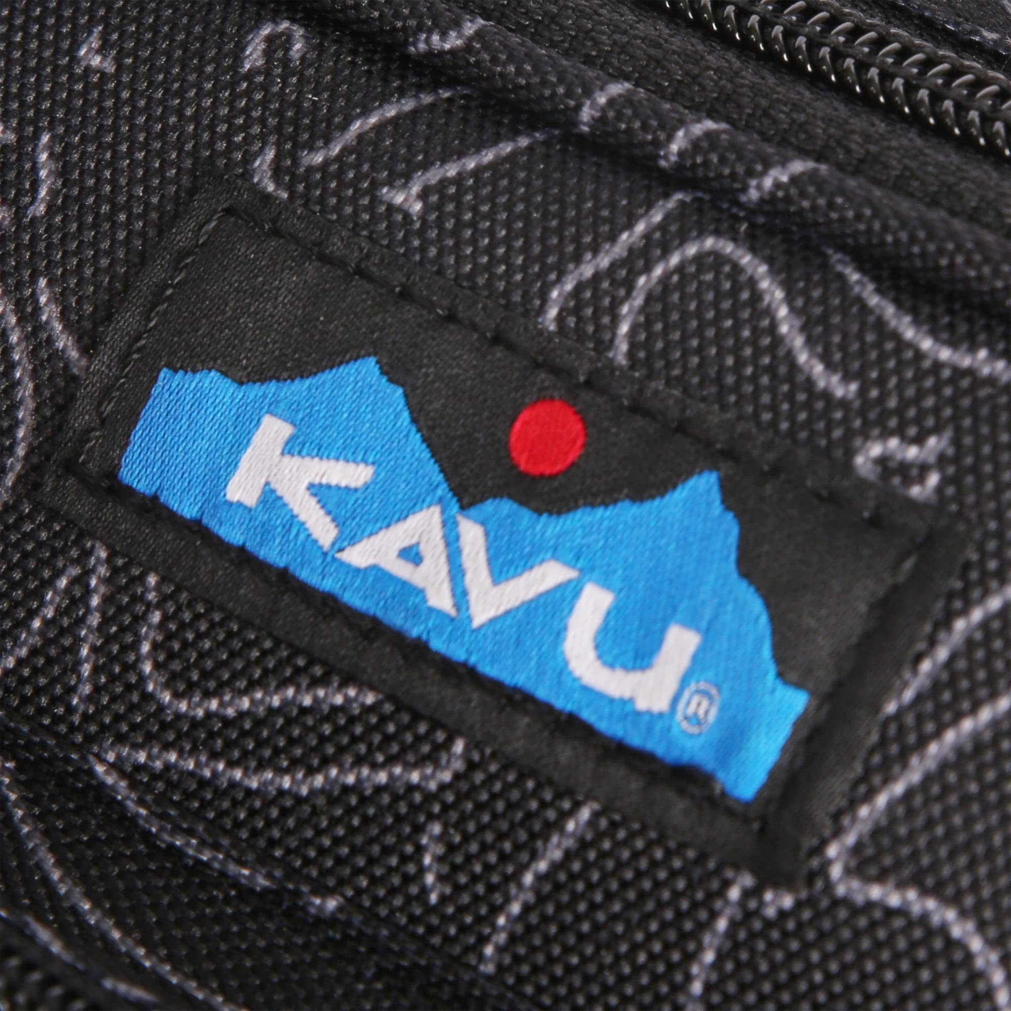 KAVU Passagrille Cooler Bag Insulated Crossbody Can Bag - Black Topo