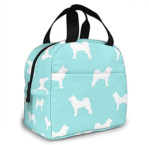 Lunch Bag Akita Dog - Akita Silhouette Lunch Box Insulated Bag Tote Bag For Men/Women Work Travel