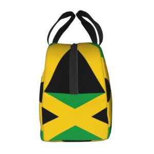 ZBRYNO Flag of Jamaica Handheld Aluminum Foil Padded Lunch Bag, Keep Your Food Cool or Warm for About 4 Hours