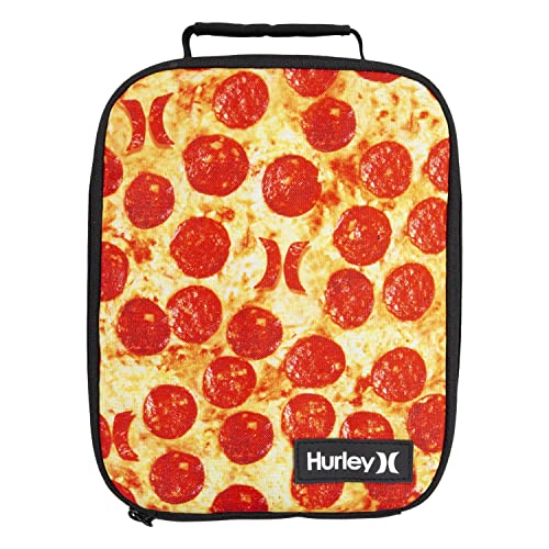 Hurley Men's Insulated Lunch Tote Bag, Pizza, O/S