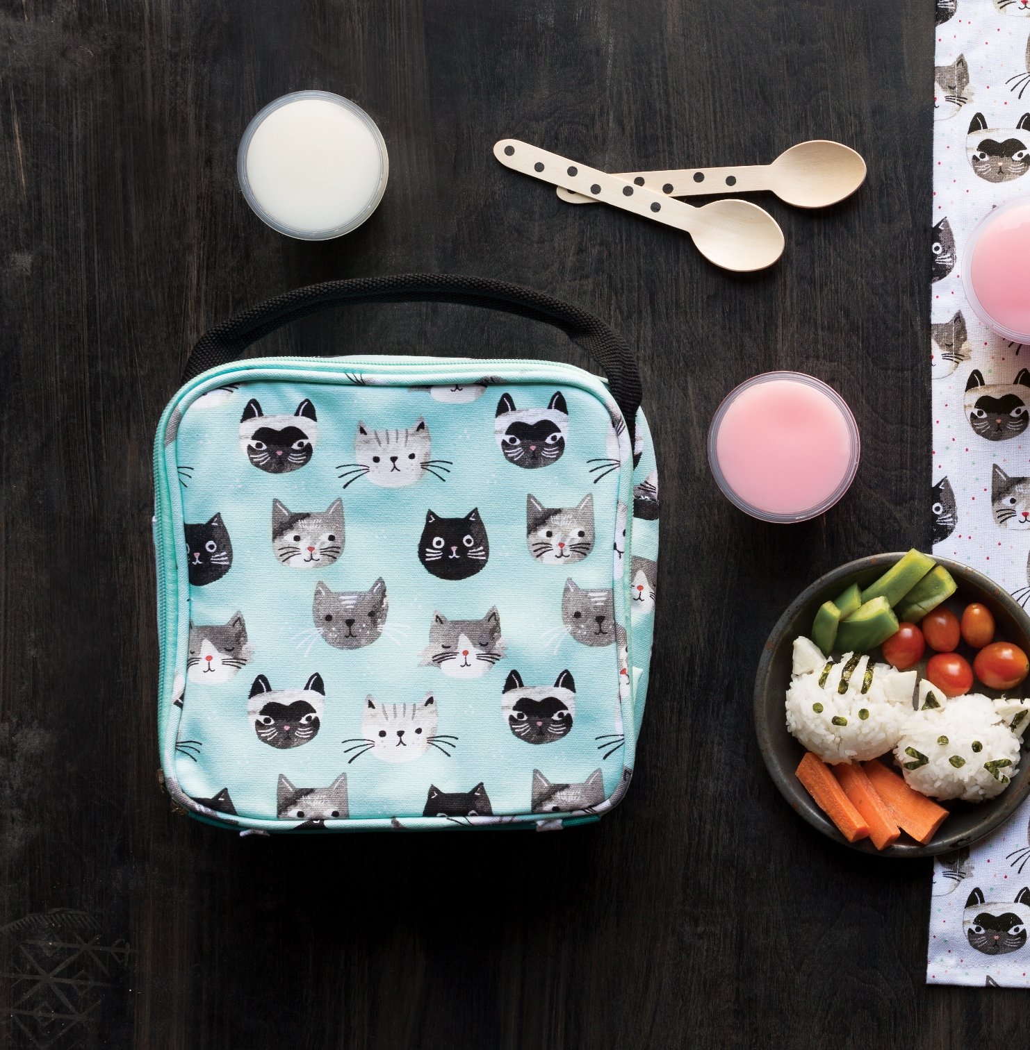 Now Designs Let's Do Lunch Bag, Cats Meow