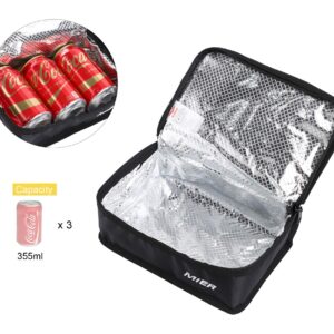 MIER Portable Thermal Insulated Cooler Bag Mini Lunch Bag for Kids