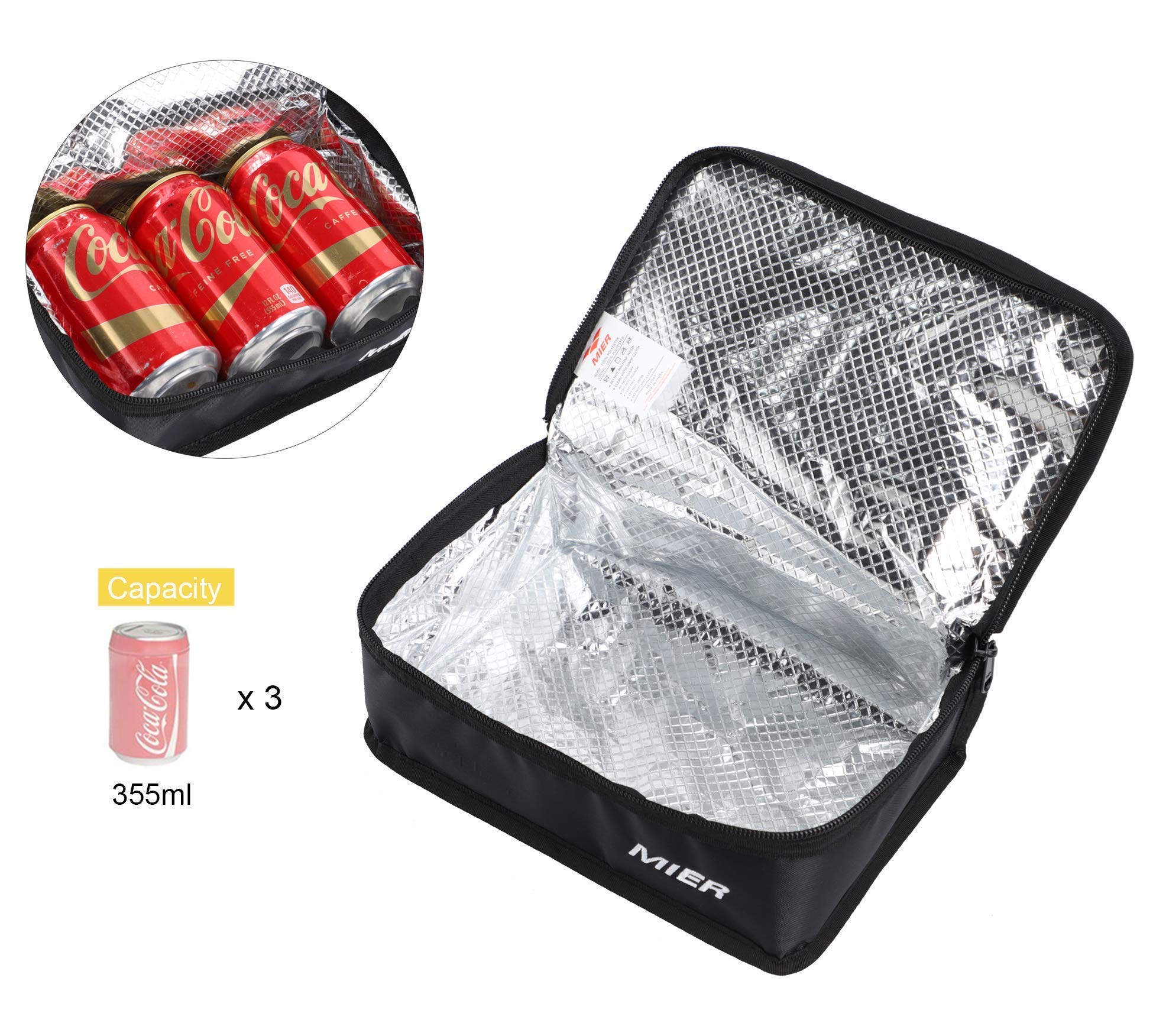 MIER Portable Thermal Insulated Cooler Bag Mini Lunch Bag for Kids