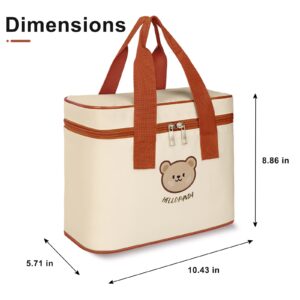 Gvoco Insulated Lunch Bag for Women- Cute Lunch Bags for Women with Stylish Design - Womens Lunch Bag Perfect for Work、Picnic and Travel, Cute Lunch Box for Women Small Lunch Bag