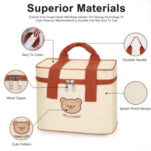 Gvoco Insulated Lunch Bag for Women- Cute Lunch Bags for Women with Stylish Design - Womens Lunch Bag Perfect for Work、Picnic and Travel, Cute Lunch Box for Women Small Lunch Bag