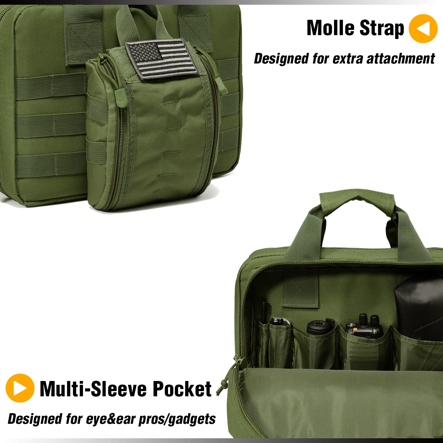 DBTAC Range Bag XS + DBTAC Tactical Lunch Bag with Soft Liners (OD Green)