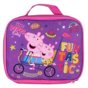 Peppa Pig School Travel Backpack Set For Girls With Detachable Insulated Lunch Box