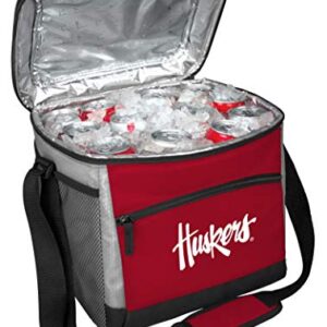 Rawlings NCAA Soft Sided Insulated Cooler Bag, 24-Can Capacity, Nebraska Cornhuskers, Red (10223089111)