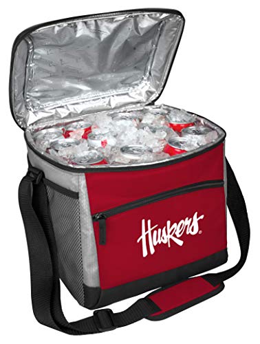 Rawlings NCAA Soft Sided Insulated Cooler Bag, 24-Can Capacity, Nebraska Cornhuskers, Red (10223089111)