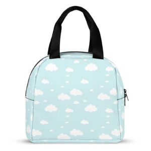 Clouds Lunch Bag for Women Men, Insulated Meal Bag, Lunch Tote Bag for Work Outdoor