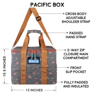 KAVU Pacific Box Insulated Crossbody Leak Proof Cooler Bag - Night Mirage