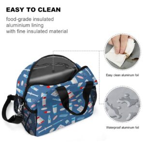 Nurse Lunch Bag for Women Men, Portable Insulated Lunch Box, Lunch Tote Bag for Work Outdoor