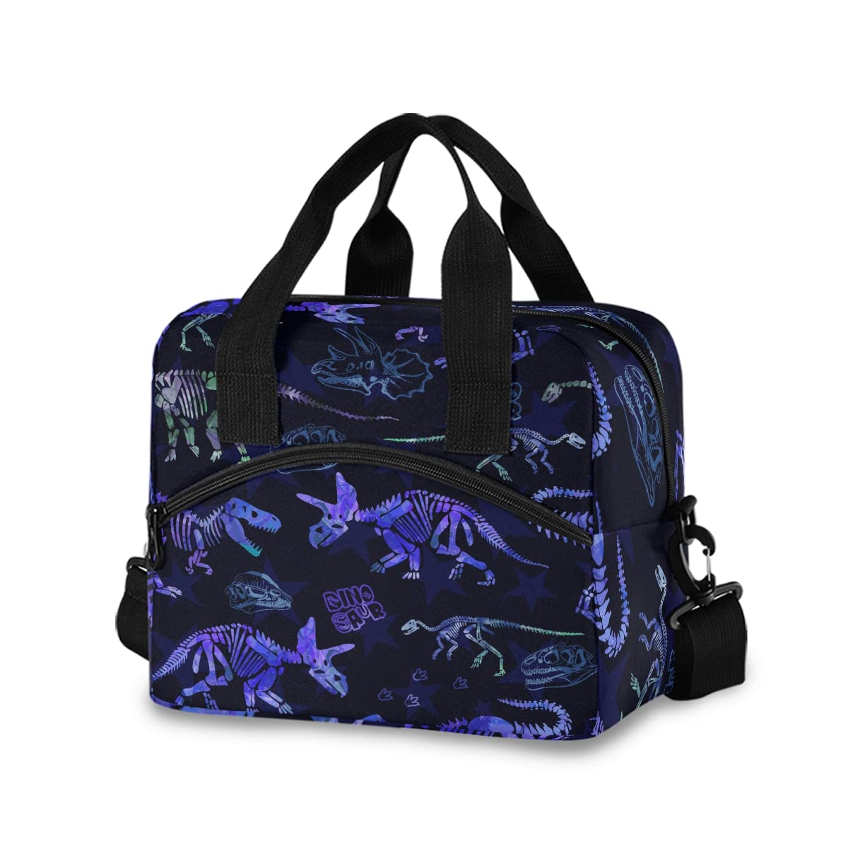 Glaphy Dinosaur Fossil Lunch Bag, Insulated Lunch Tote Bag Cooler Cooling Lunch Box Food Container for Women Men Adults