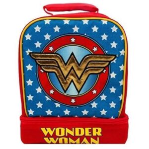 UPD Wonder Woman Light-Up Lead-Free Dual-Chamber Lunch Tote Bag Box W/ Lights