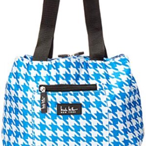 Nicole Miller of New York Insulated Lunch Cooler- Summer 2015 Colors - 11 Lunch Tote (Houndstooth Blue)