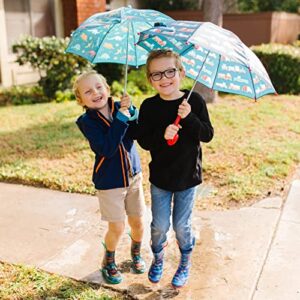 Wildkin Kids Insulated Lunch Bag, Umbrella with Size 1 Rainboots Bundle for All Seasons (Transportation)