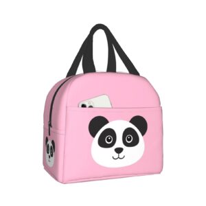 funny panda lunch box travel bag picnic bags insulated durable shopping bag back to school reusable waterproof bags for man woman girls boys