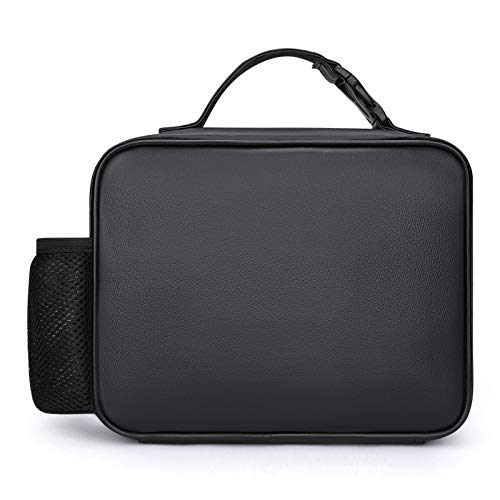 Karate Heartbeat Lunch Bag Reusable Insulated Handbag Detachable Leather Box Handle Meal Prep Holder for Picnic Office