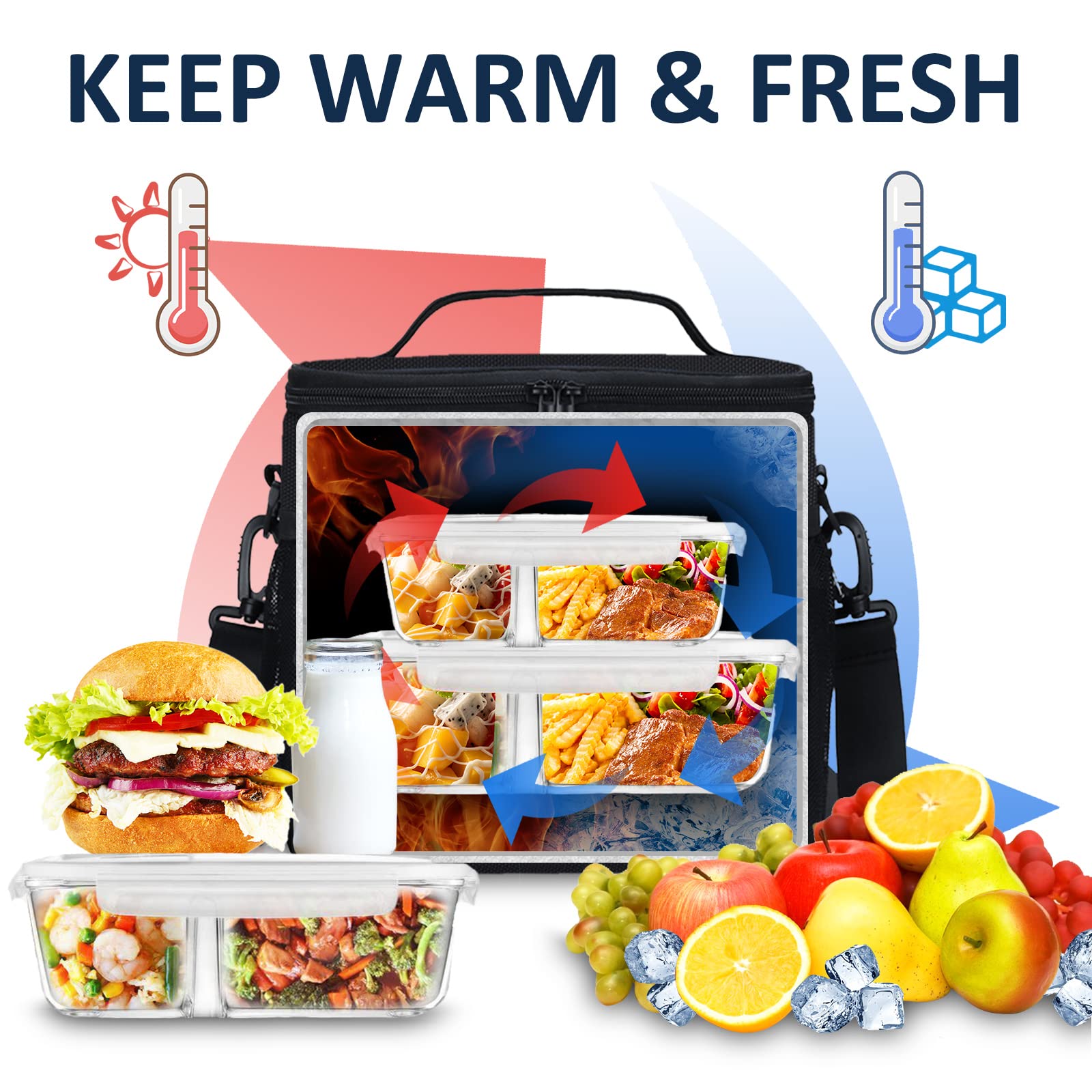 Gloppie Lunch Bag Special Set - Small Lunch Bag & Medium Lunch Bag