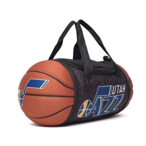 MACCABI ART Official Utah Jazz Collapsible Insulated Basketball Lunch Bag, 13.4” x 5.75” x 5.75”