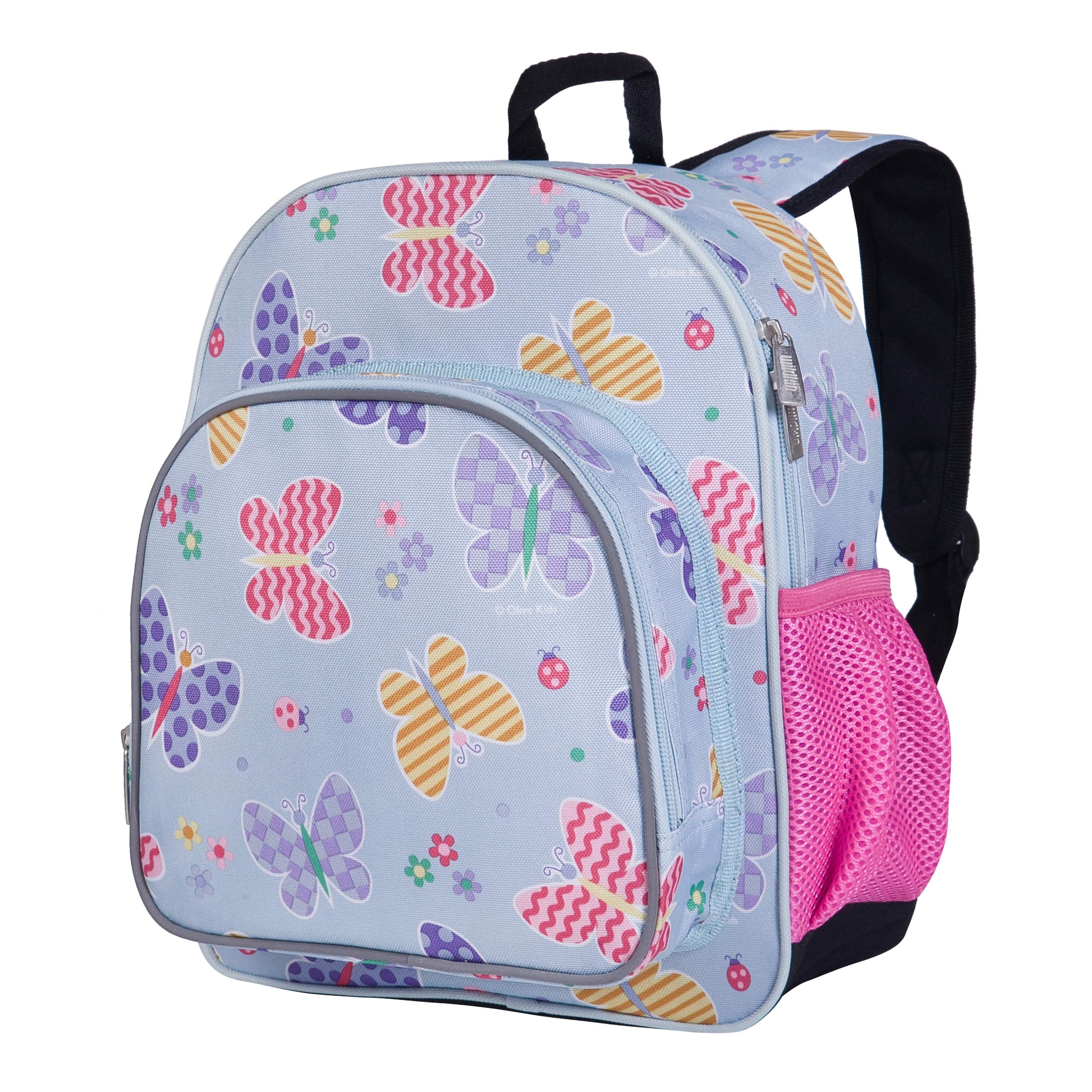 Wildkin 12 Inch Backpack Bundle with Insulated Lunch Box Bag (Butterfly Garden)