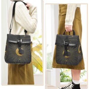 ALAZA Boho Crescent Moon Star Bohemian Lunch Bag Women Insulated Cooler for Men Kids Roll Top Leak Proof Tote Cooling Purse