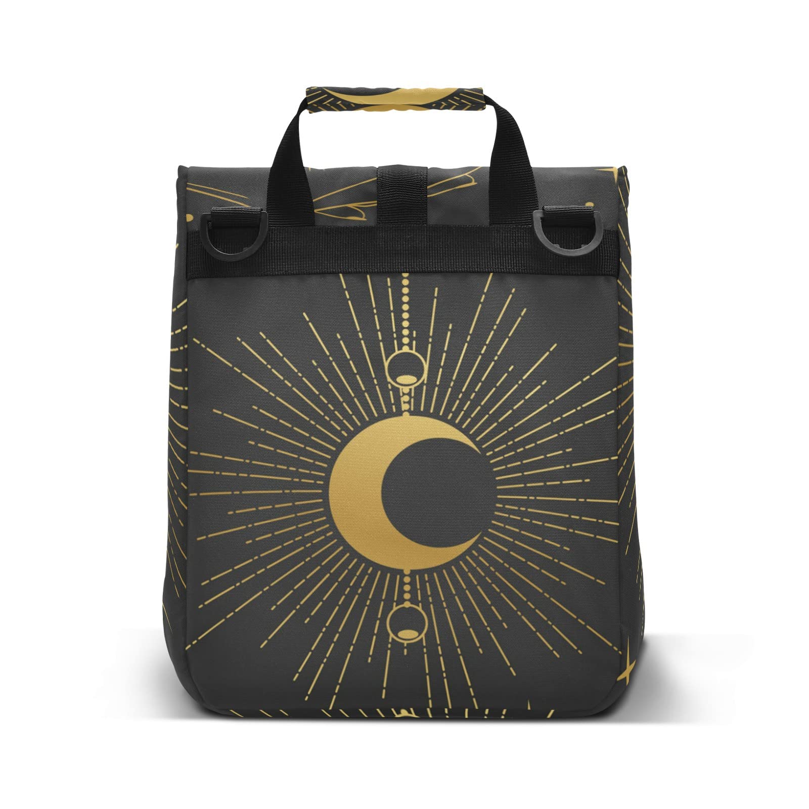 ALAZA Boho Crescent Moon Star Bohemian Lunch Bag Women Insulated Cooler for Men Kids Roll Top Leak Proof Tote Cooling Purse