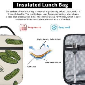 DICITNET Lunch Bag Pickle Cucumber Lunch Box Reusable Insulated Lunch Bag Ladies Men's Lunch Box Suitable for Camping Office School