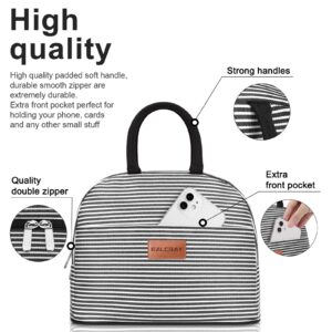 BALORAY Lunch Bag Women Men, Double Deck Lunch Box Insulated Lunch Bag for Adults Work Office Picnic, Leakproof Cooler Bag with Adjustable Shoulder Strap