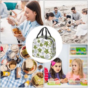 Lunch Bag Green Kawaii Turtle Insulated Lunch Box Teen School Reusable Bags Meal Portable Container Tote For Boys Girls Travel Work Picnic Boxes