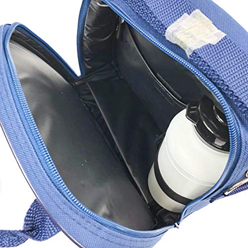 Mirage Coco Miguel & Dante Navy Blue Insulated Lunch Bag with Shoulder Strap (Navy Blue)