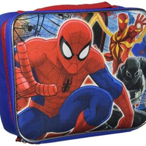 Spiderman Rectangular Lunch Bag, Blue