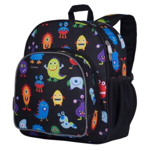 Wildkin 12 Inch Backpack Bundle with Insulated Lunch Bag (Monsters)