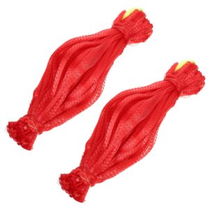 hanabass 200pcs mesh produce bags seafood boiling bags onion fruits mesh produce bags reusable net bags for vegetables and fruits boiling bags for cooking crab shellfish crawfish red