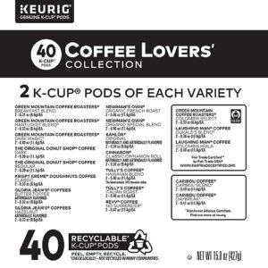 Keurig Coffee Lovers' Collection Sampler Pack, Single-Serve K-Cup Pods, Compatible with all Keurig 1.0/Classic, 2.0 and K-Café Coffee Makers, Variety Pack, 40 Count