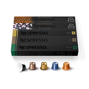 nespresso capsules originalline, mild roast blend variety pack, mild roast coffee, 50 count espresso coffee pods, brews 3.7 ounce and 1.35 ounce (originalline only)