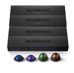 nespresso capsules vertuoline, dark assortment variety pack, dark roast , 40 count coffee & espresso pods, brews 7.8 oz and 1.35oz