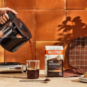 Bulletproof Original Medium Roast Ground Coffee, 12 Ounces, 100% Arabica Coffee Sourced from Guatemala, Colombia & El Salvador