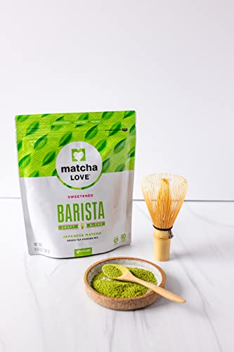 Matcha Love Green Tea Powder Packet, Sweetened, 8 Ounce