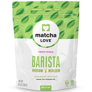 Matcha Love Green Tea Powder Packet, Sweetened, 8 Ounce