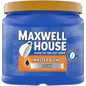 maxwell house master blend light roast ground coffee (26.8 oz canister)