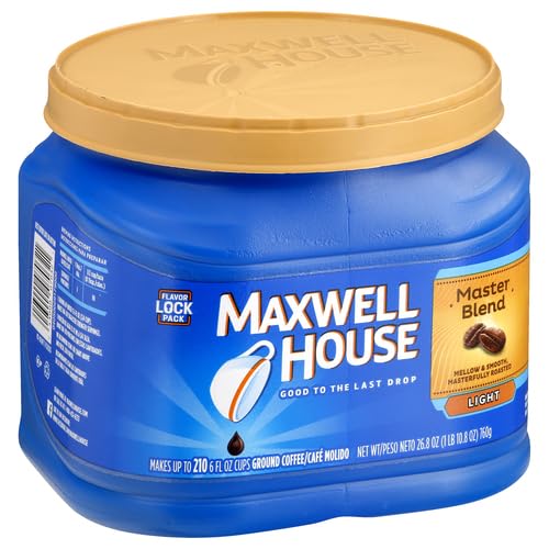 Maxwell House Master Blend Light Roast Ground Coffee (26.8 oz Canister)