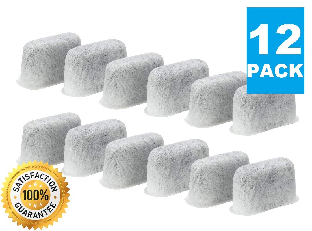 Premium Replacement Charcoal Water Filters for Cuisinart Coffee Machines (12)