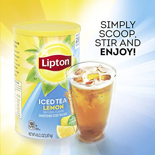 Lipton Lemon Powdered Iced Tea, Sweetened, Makes 28 Quarts