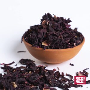 RICO Dried Hibiscus Flowers 4 oz, Great For Tea, Jamaica Tea - 100% Natural Flowers, Cut and Sifted Packaged In Resealable Bag