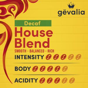 Gevalia Decaf House Blend Medium Roast Ground Coffee (20 oz Bag)